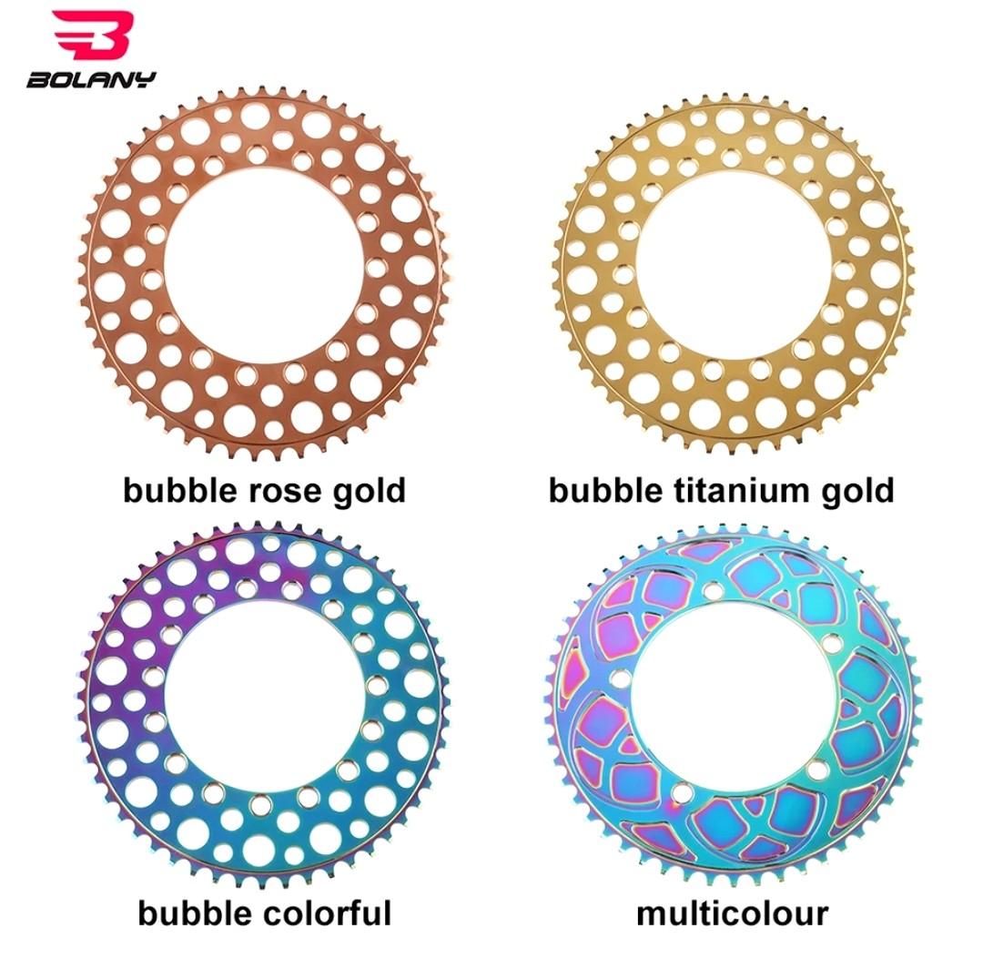 CHAINRING BUBBLE 56T - TITANIUM GOLD | Bike Republic